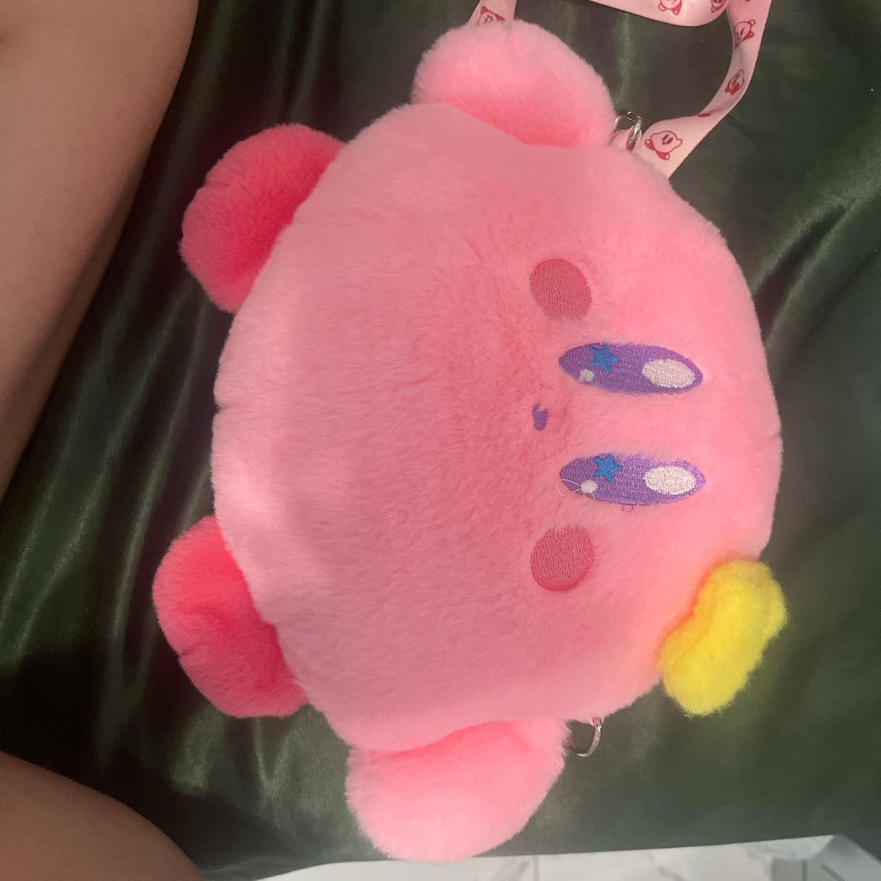 Pink Kirby plush crossbody bag #Kirby #Plushie - Depop