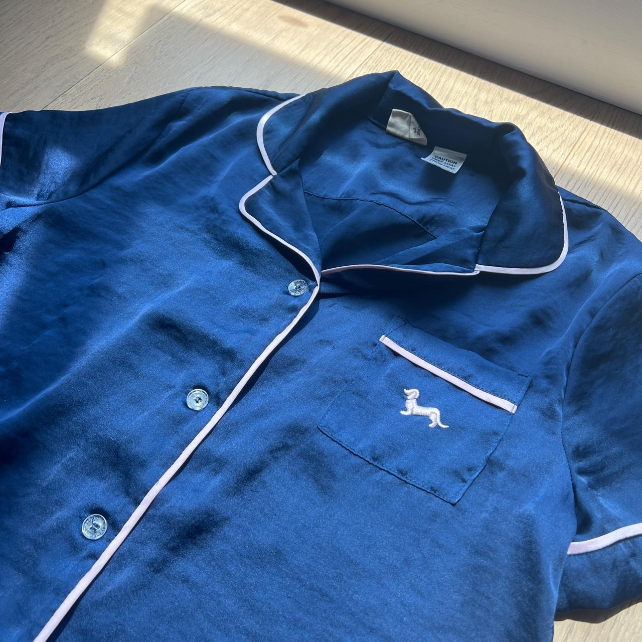 Peter Alexander navy satin set 💙 - size 14 kids... - Depop