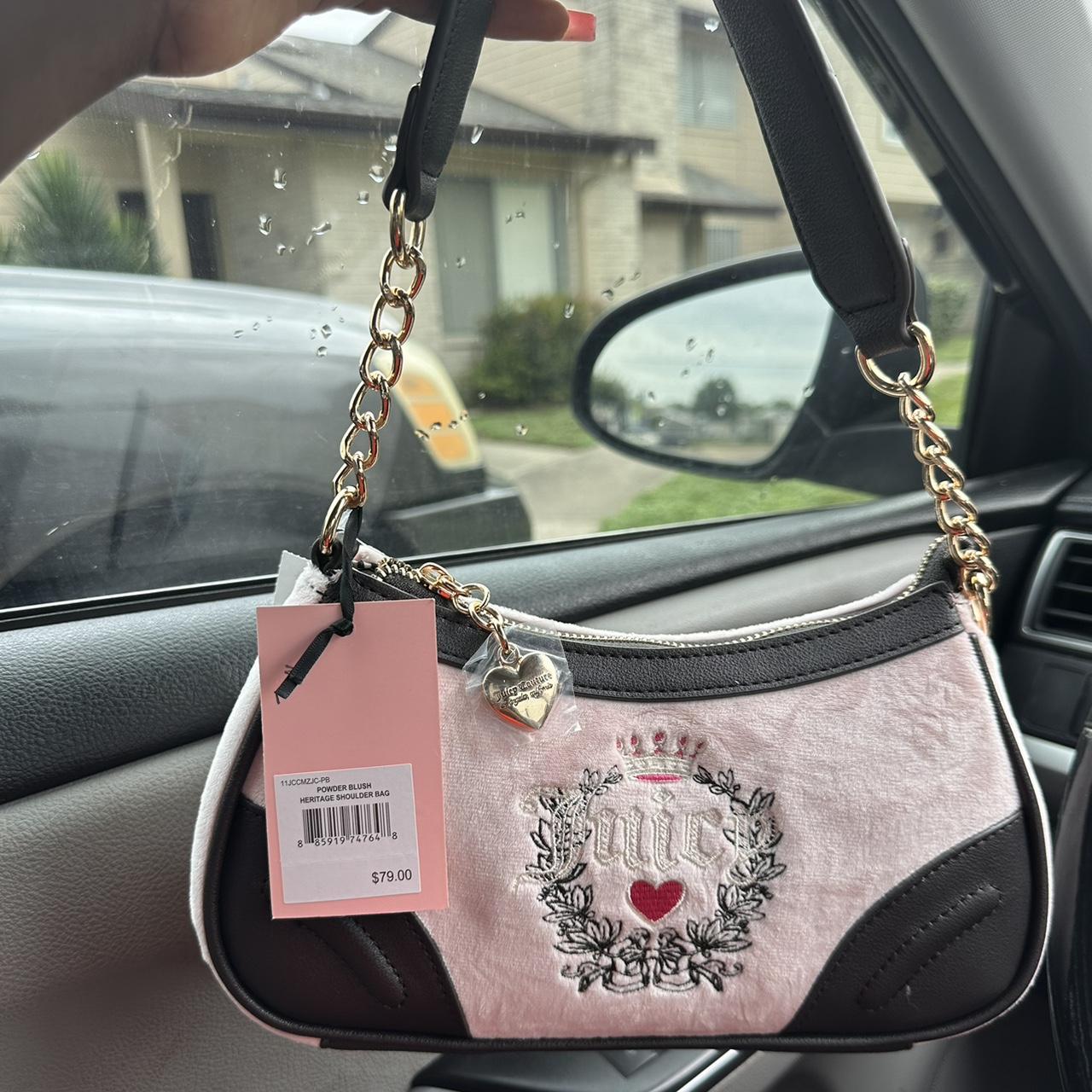 juicy couture shoulder bag, juicy couture bag juicy... - Depop