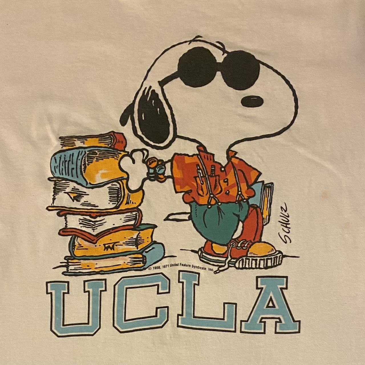 1971 Snoopy Joe Cool UCLA T shirt Size M... - Depop