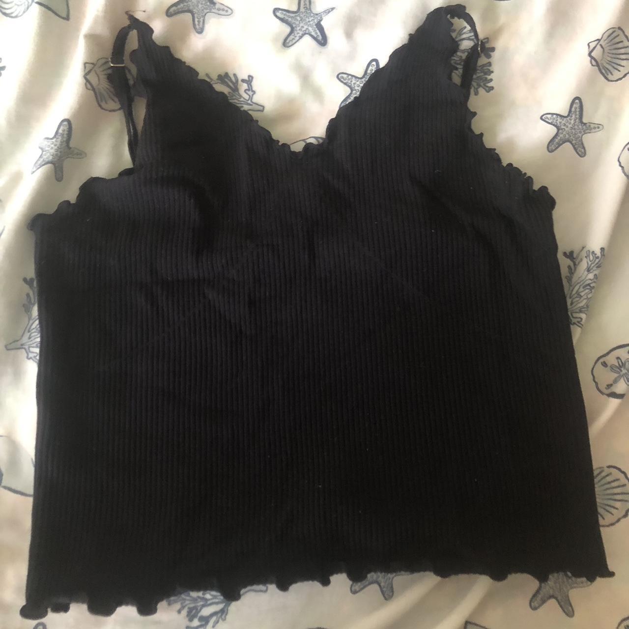 basic y2k crop top by sugar rain size s-m - Depop