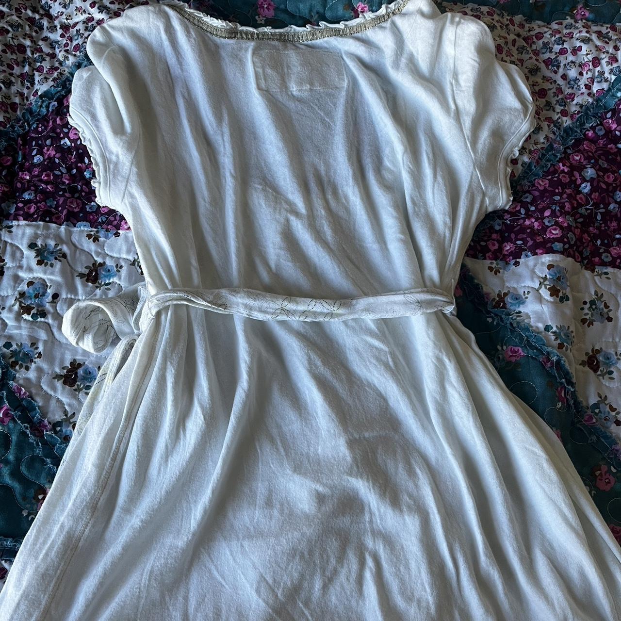 y2k abercrombie & fitch wrap around babydoll... - Depop