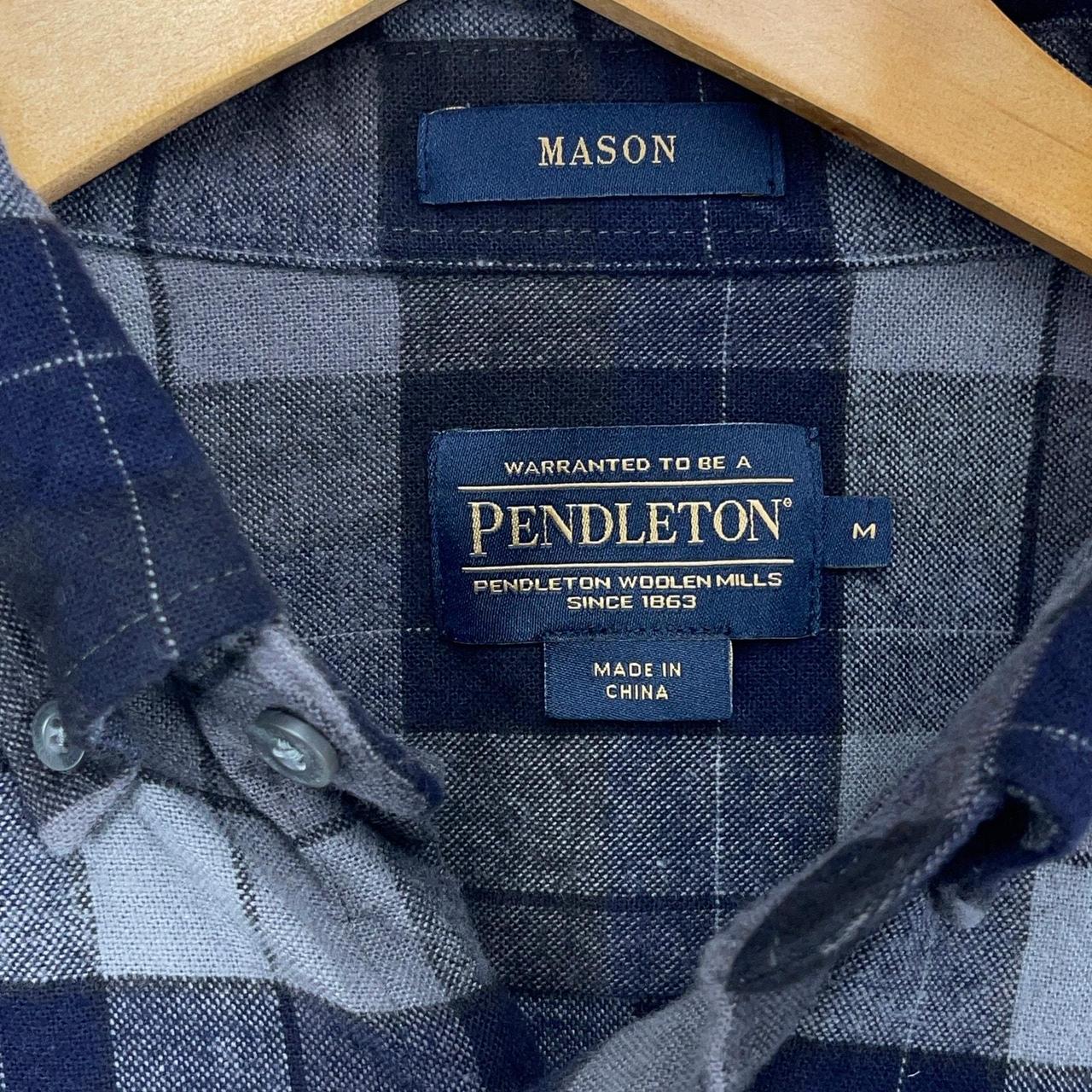Pendleton Mason Flannel Shirt Long Sleeve Mens... - Depop