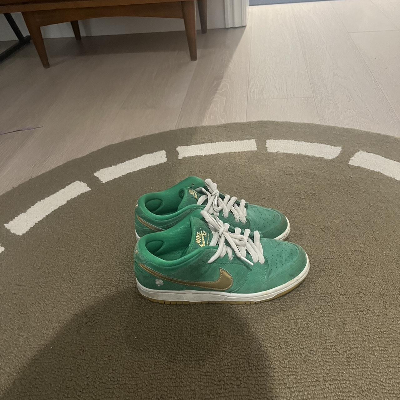 Saint Patrick dunks green 6.5 don’t fit #dunks #sb... - Depop