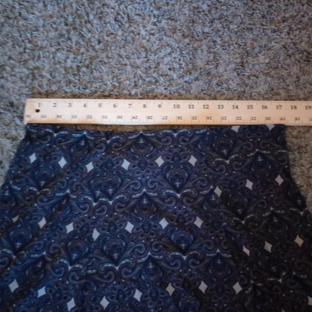 Vintage 2000s mesh paisley midi with elastic... | Depop