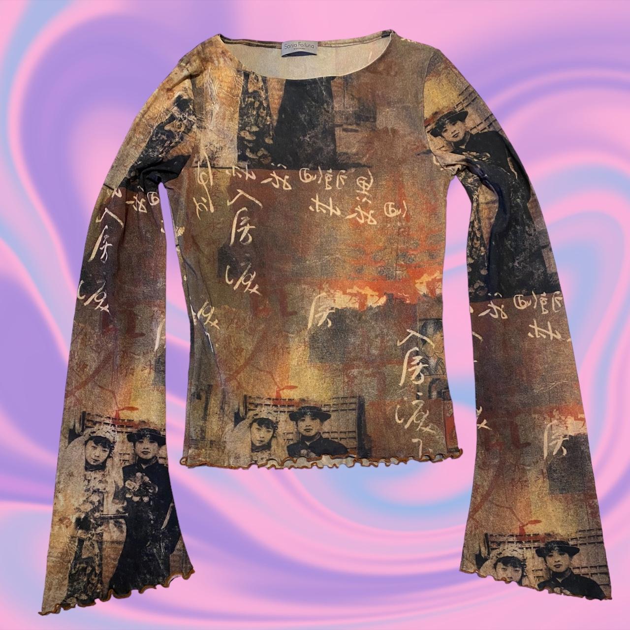 Vintage 90s y2k top cop copine style - Depop