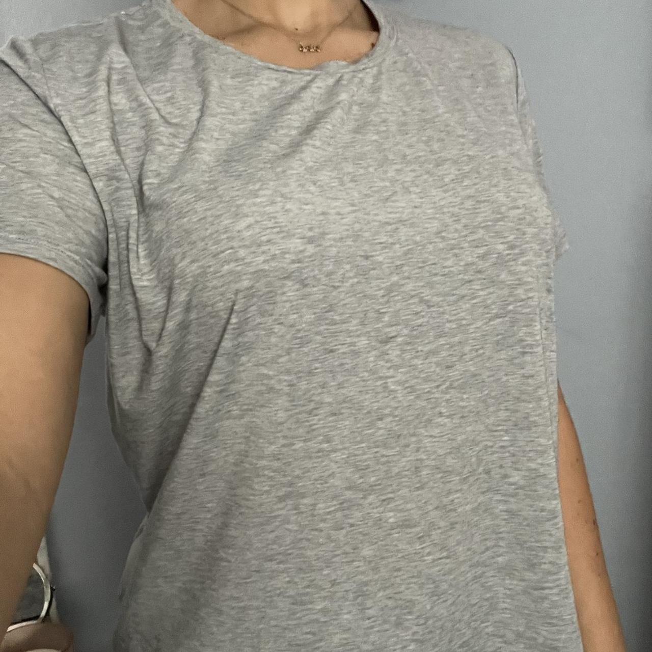 nike grey dry fit workout shirt, worn once! #nike... - Depop