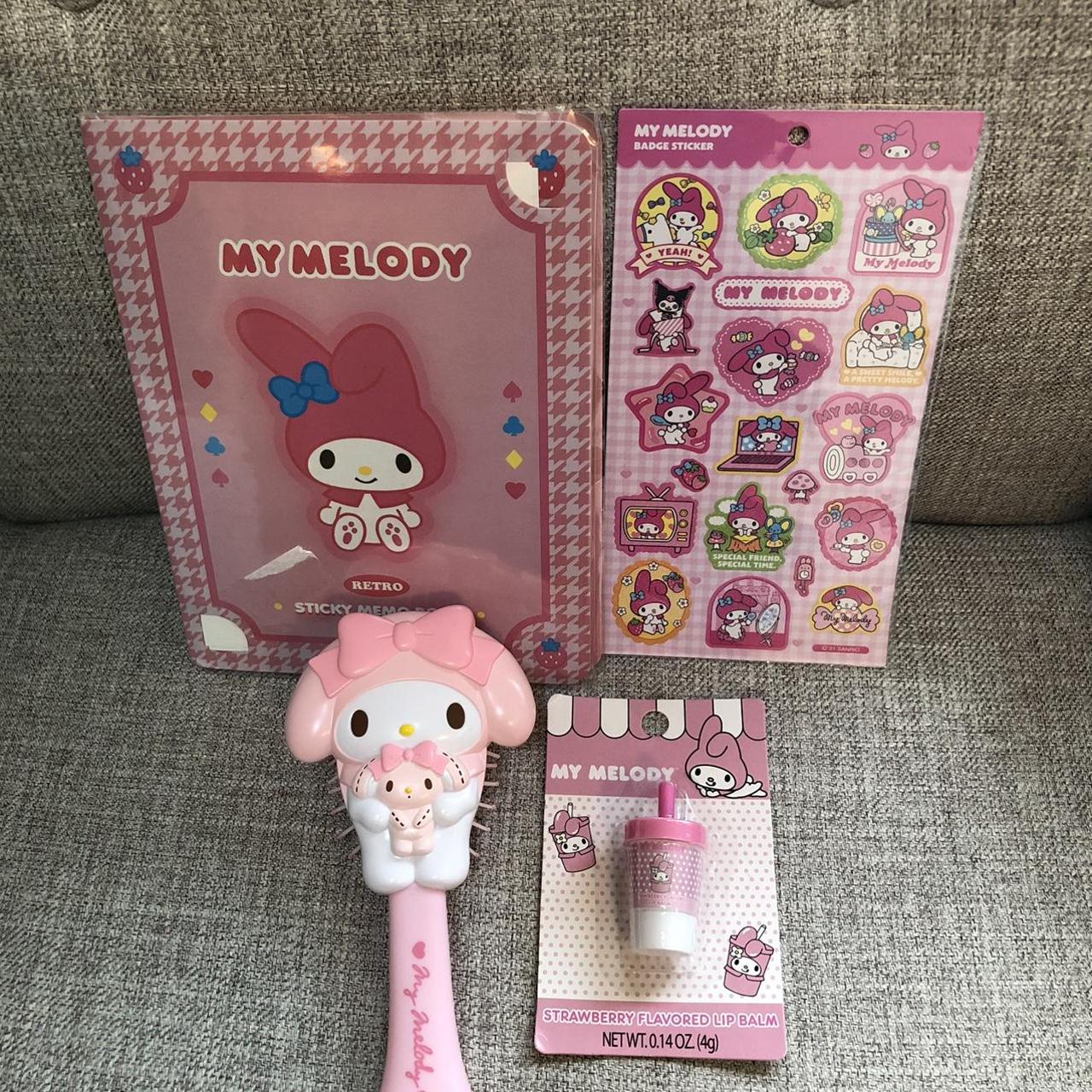 Hello Kitty Gift Bundle: Lip Balm, Comb, Sticker... - Depop