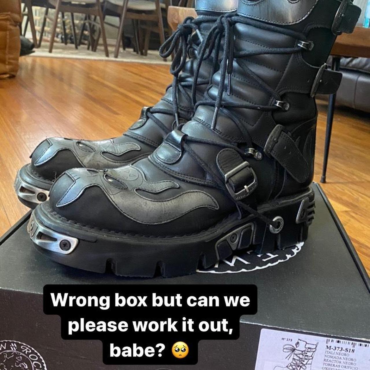 NEW ROCKS BOOT METALLIC M-107-S2 [US 12 / EU 45 / IT... - Depop