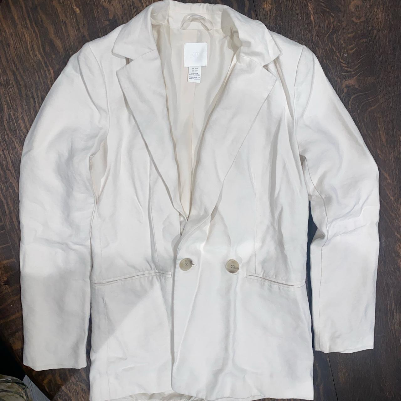 Cream white blazer - Depop