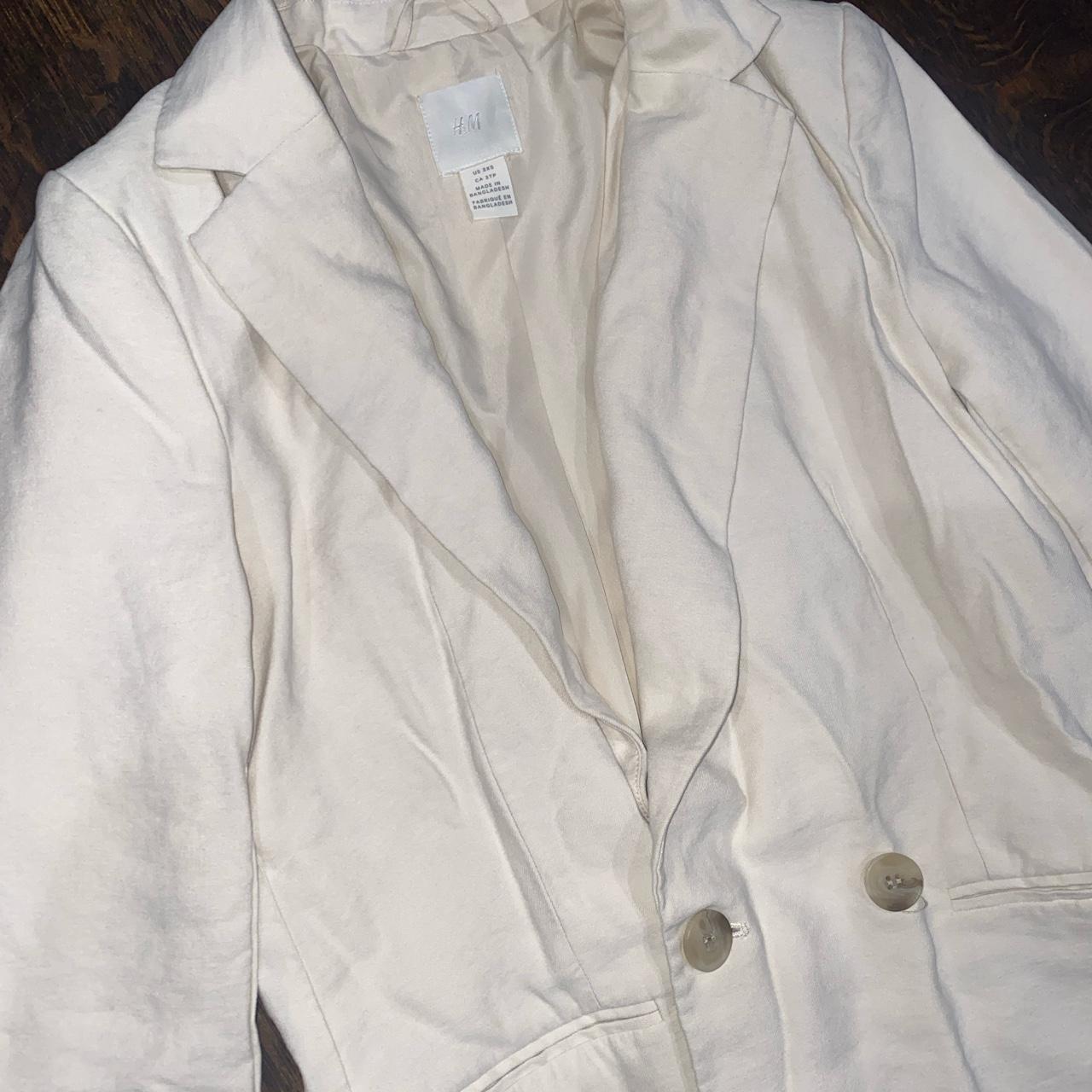 Cream white blazer - Depop