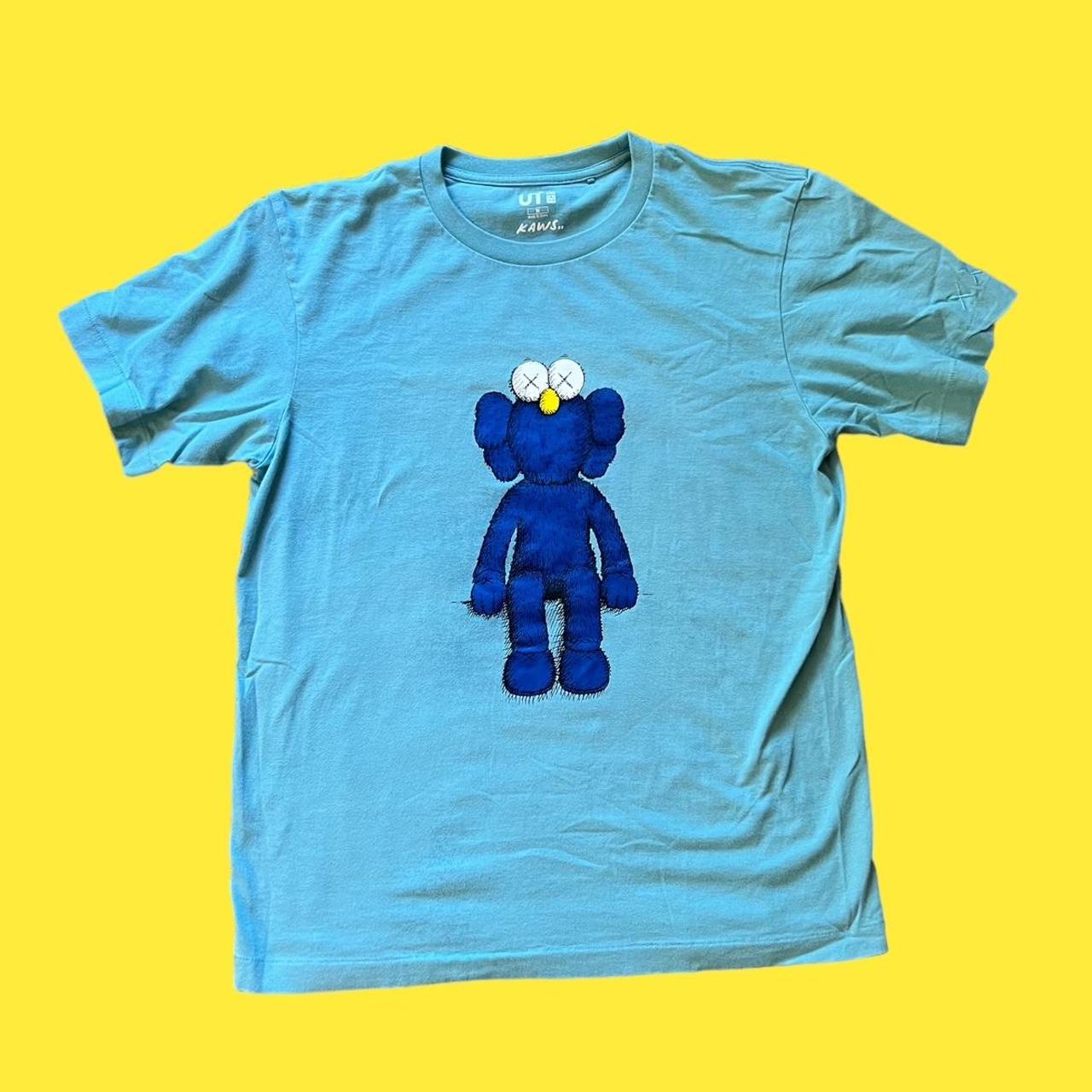 Blue Kaws Uniqlo Tee 🔥 - basically brand new -... - Depop