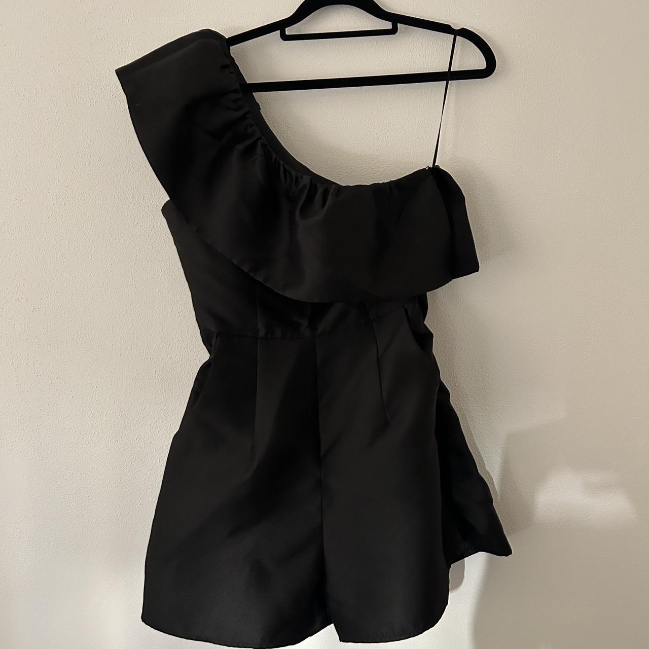 Dotti black asymmetric playsuit Has pockets... - Depop