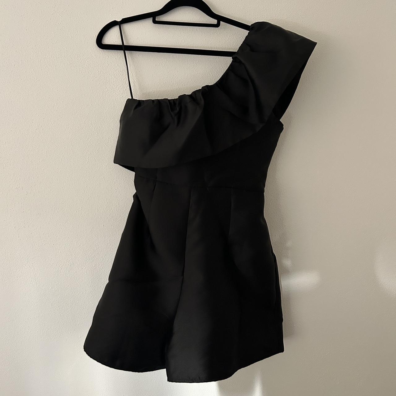 Dotti black asymmetric playsuit Has pockets... - Depop