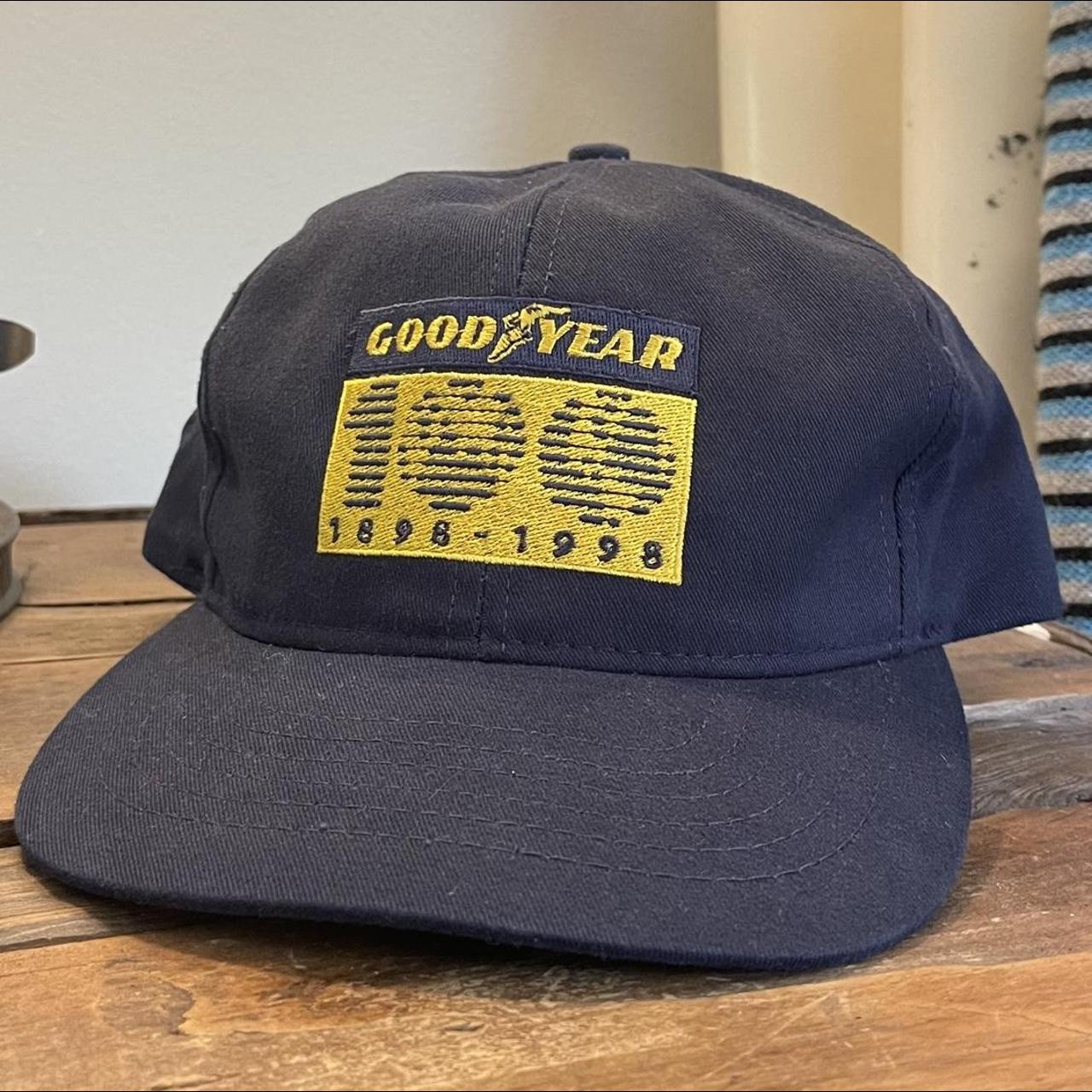 Vintage 1998 Goodyear 100 Year Anniversary Snapback... - Depop