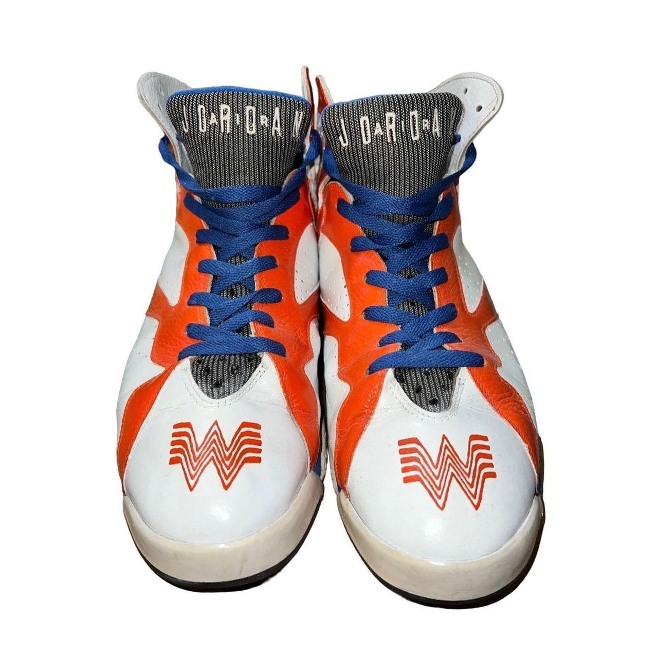 Air Jordan 7 Whataburger Custom Shoes Sz. 12 Custom... - Depop