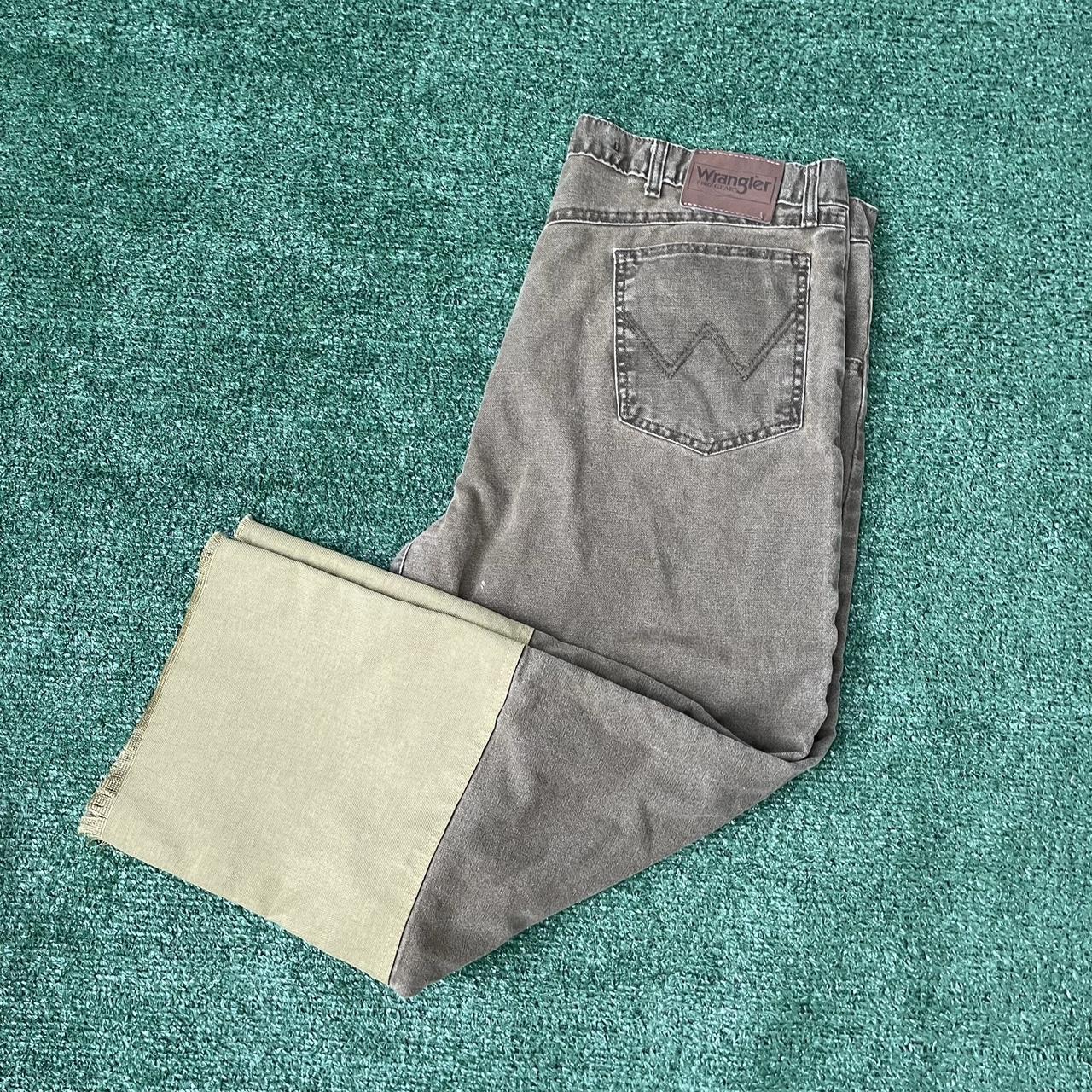 wrangler pro gear pants two tone really cool... - Depop