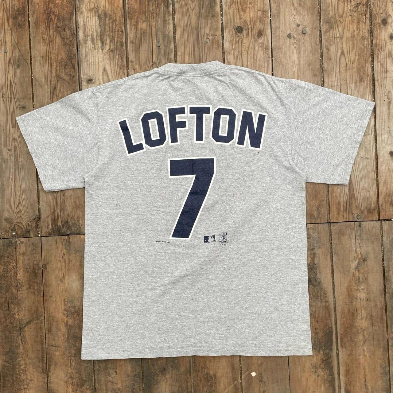 Vintage 90s Lee Cleveland Indians Lofton 7 MLB 1998... - Depop