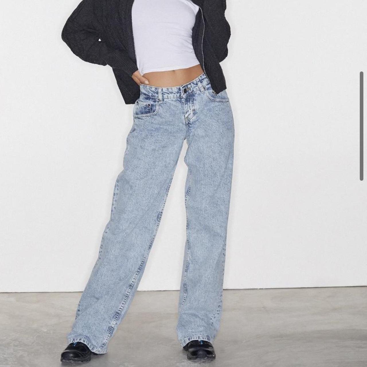 MOTEL ROCKS LOW RISE PARALLEL JEANS IN 80s WASHED... - Depop