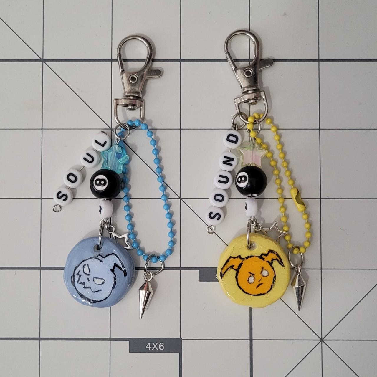 Soul Eater Maka and Soul Matching Keychains... - Depop