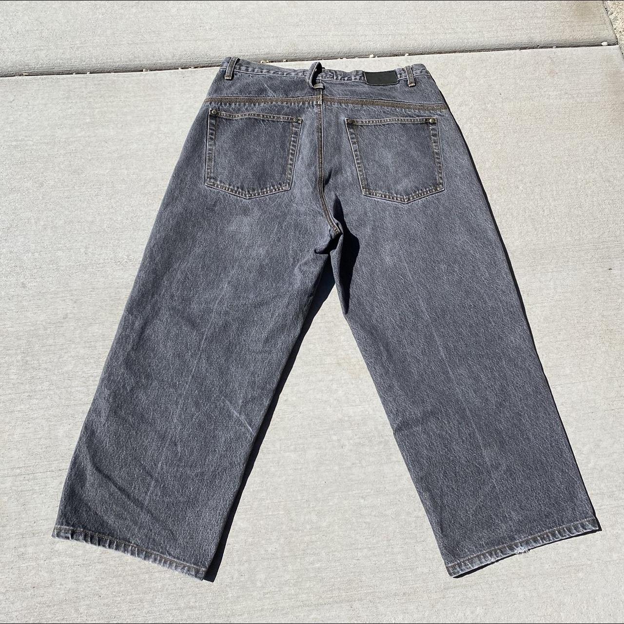 JNCO Men's Grey and Orange Jeans | Depop