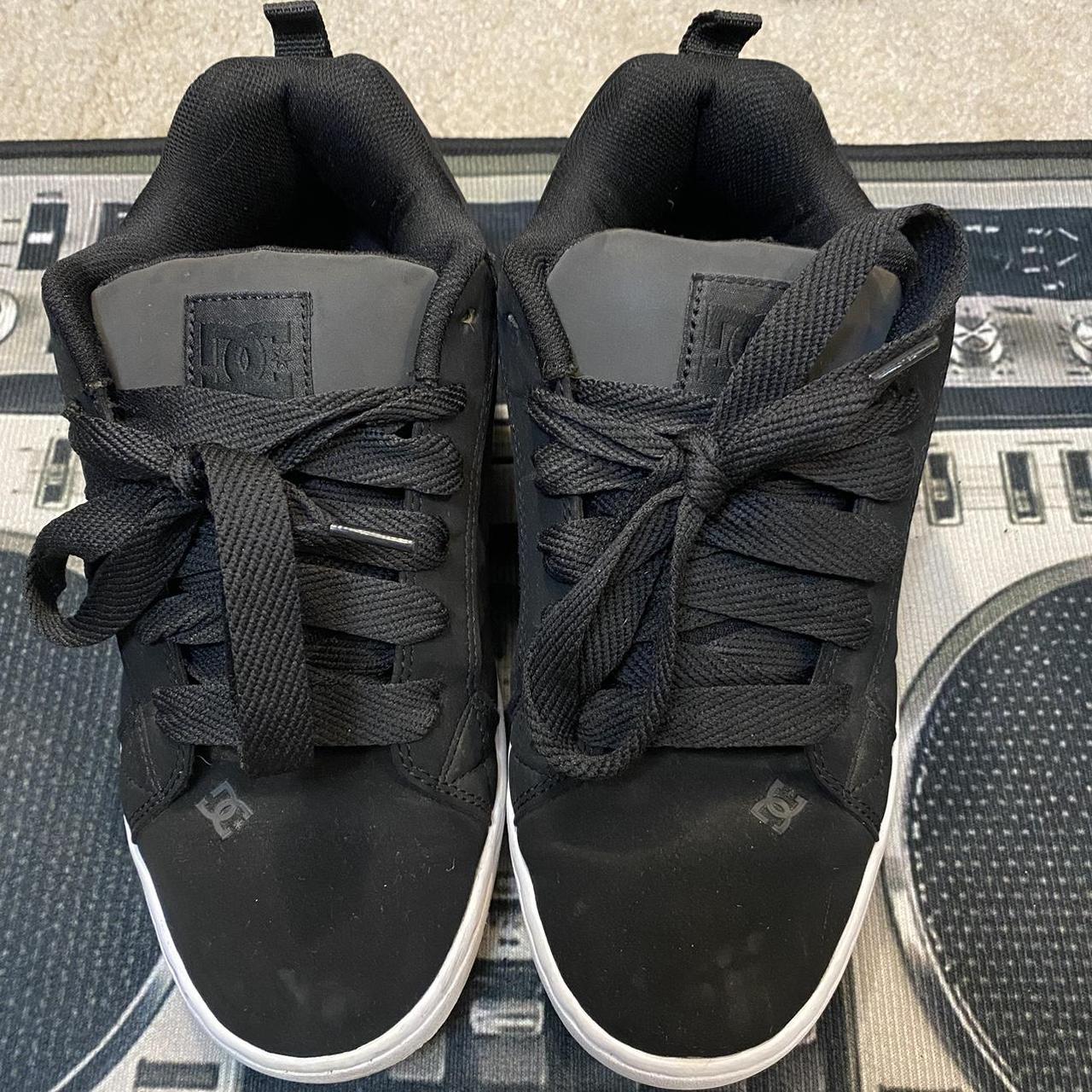 Y2k black/white/ camo dc logo dc shoes “court... - Depop