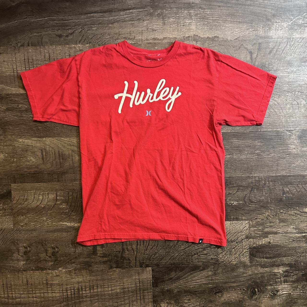 Red Skater Hurley tee Size M no tag Great condition... | Depop