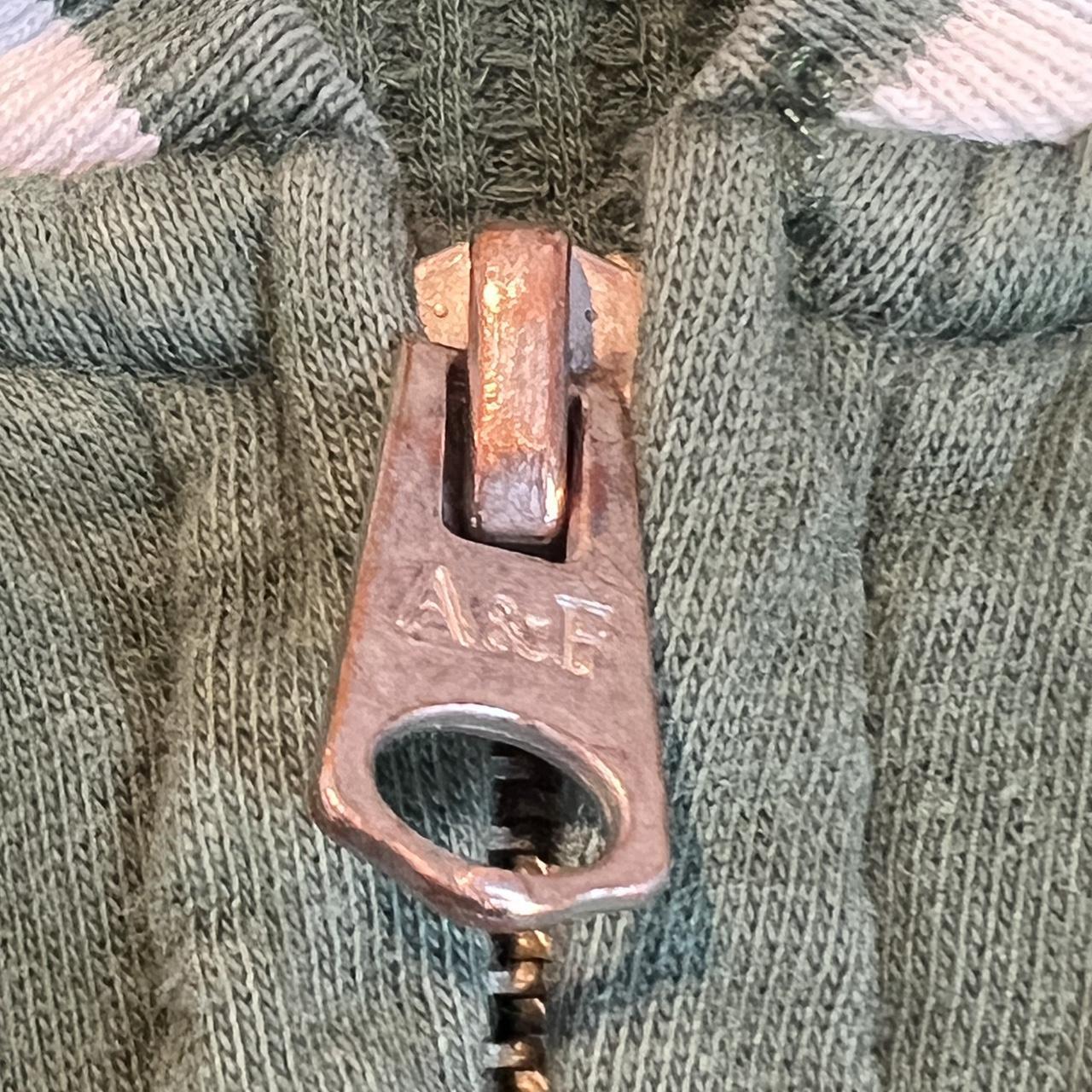 VINTAGE green Abercrombie and Fitch zip up Cool... - Depop