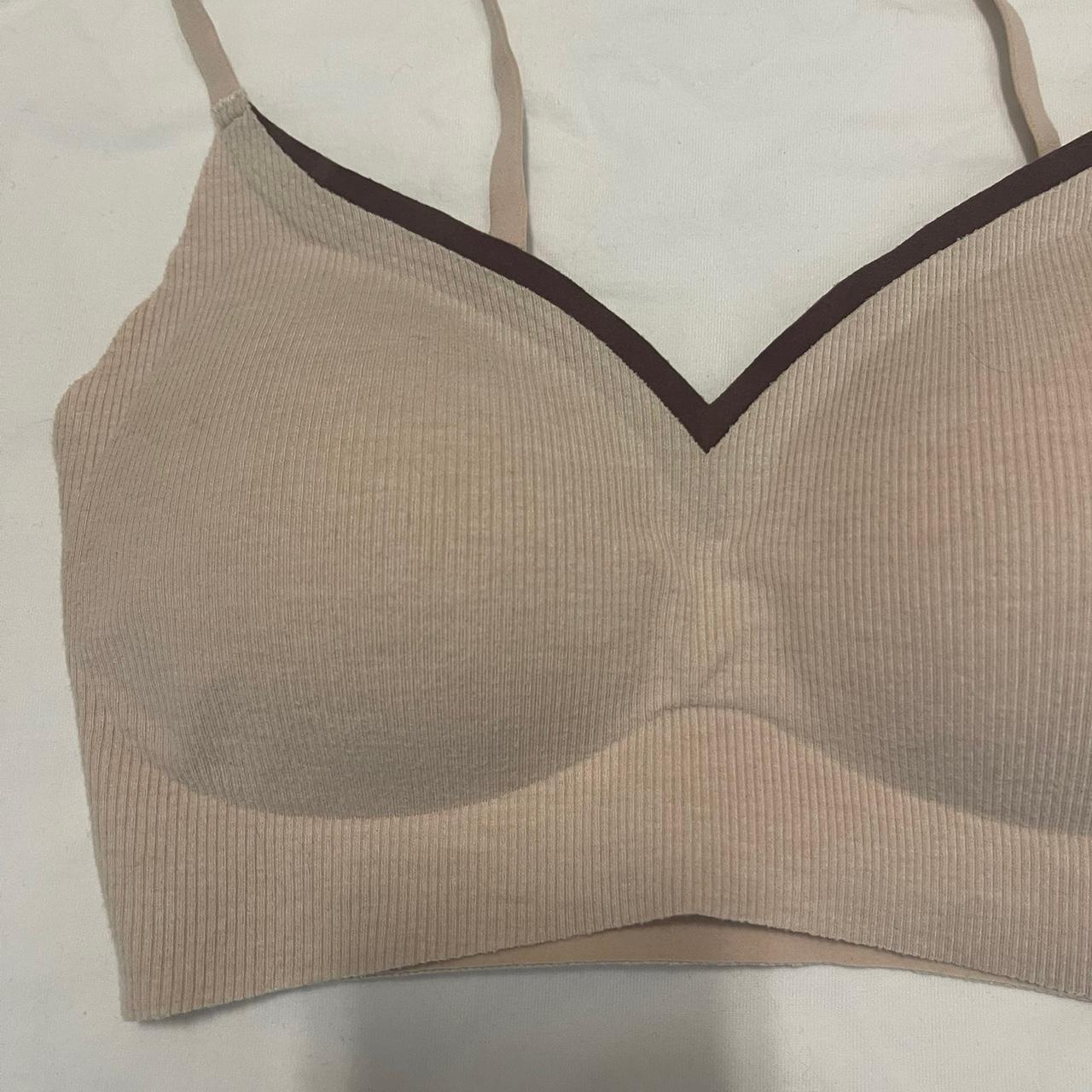 Women’s aesthetic high quality bra Biege Color bra... | Depop
