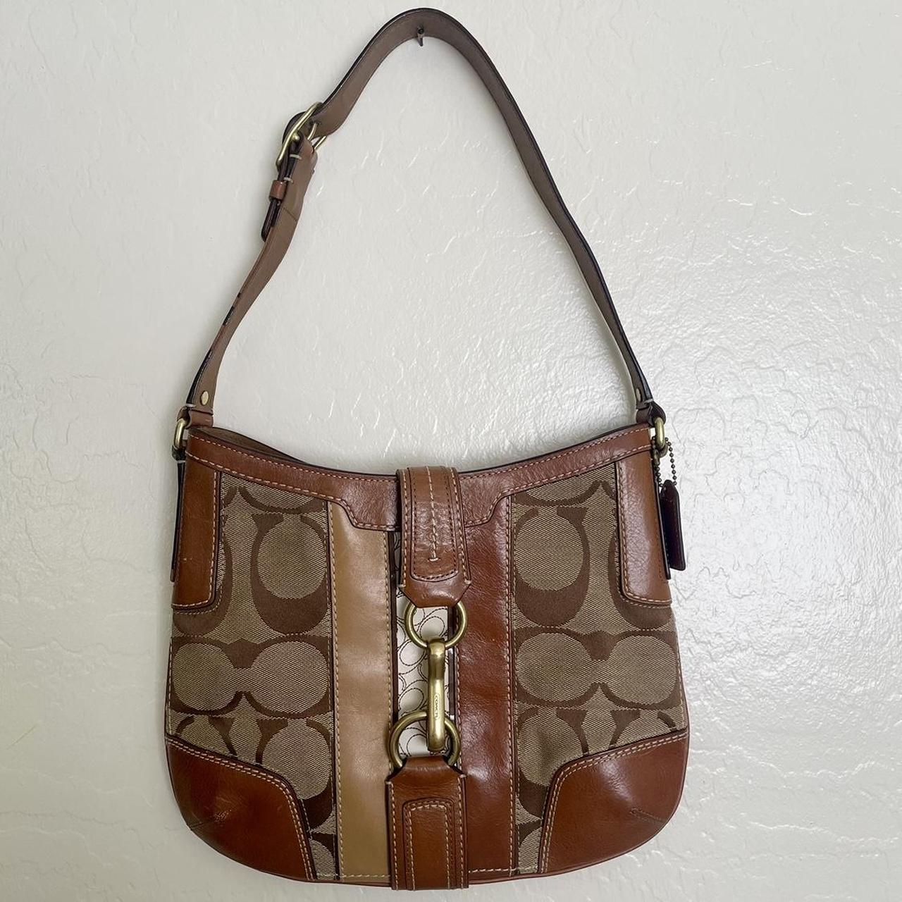 Coach purse Authentic Hamilton Hobo cloth... - Depop