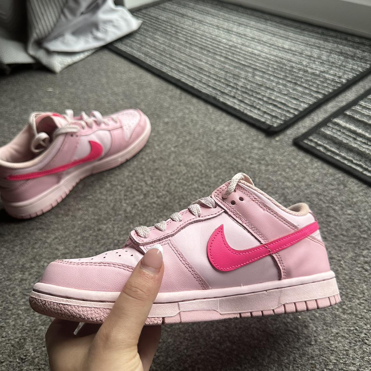 Triple pink Barbie low Nike dunks - Depop