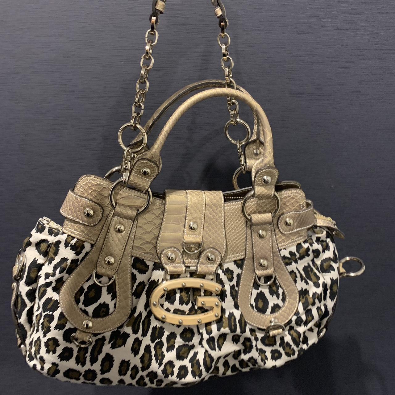Vintage Guess leopard print bag in excellent... | Depop