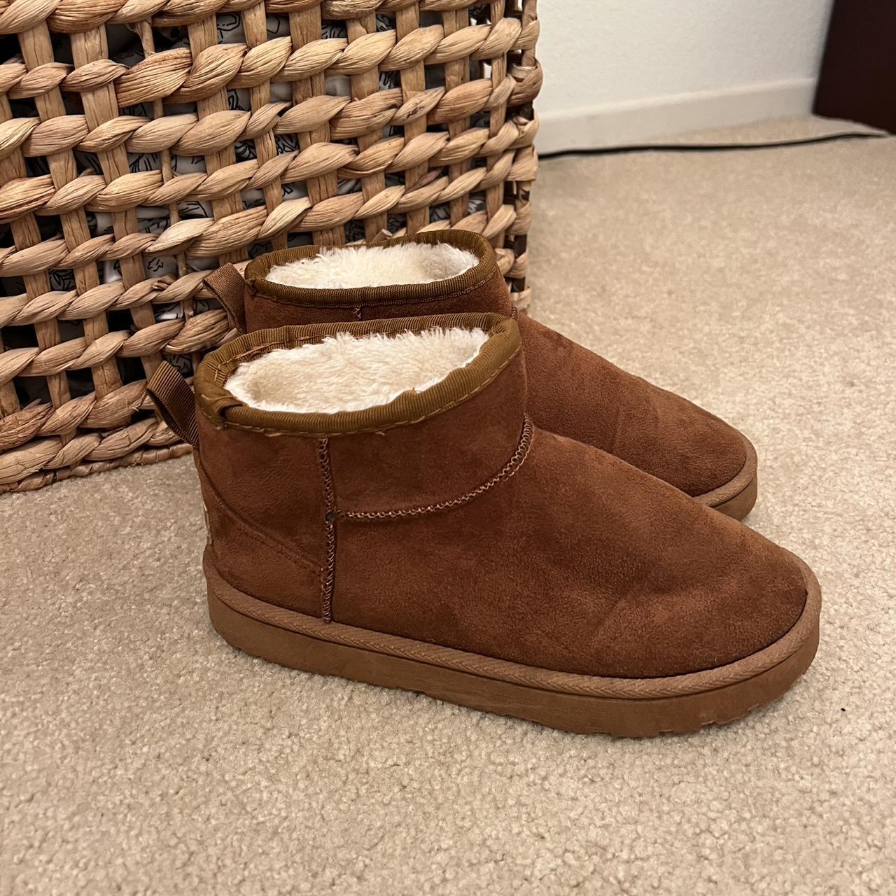 Brown suede knock off UGG boots #UGGboots. Super... | Depop