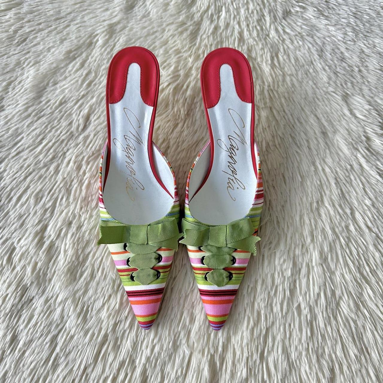 Magnolia Mules Heels Size 36.5/ US 6.5 Heel: 3’’ - Depop
