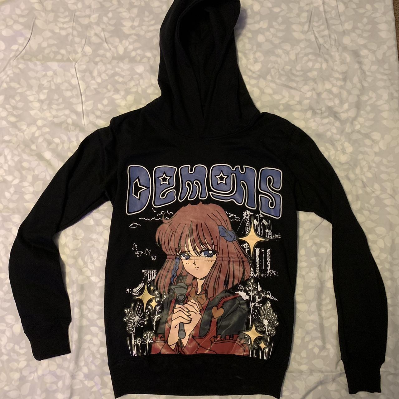 Demon’s basement sailor moon hoodie Mens small No... - Depop