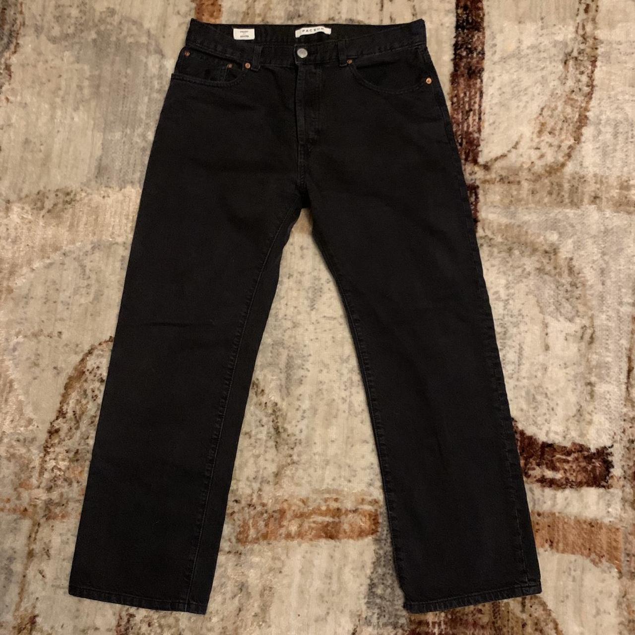PacSun straight fit black jeans 32/30 No refunds!!! - Depop