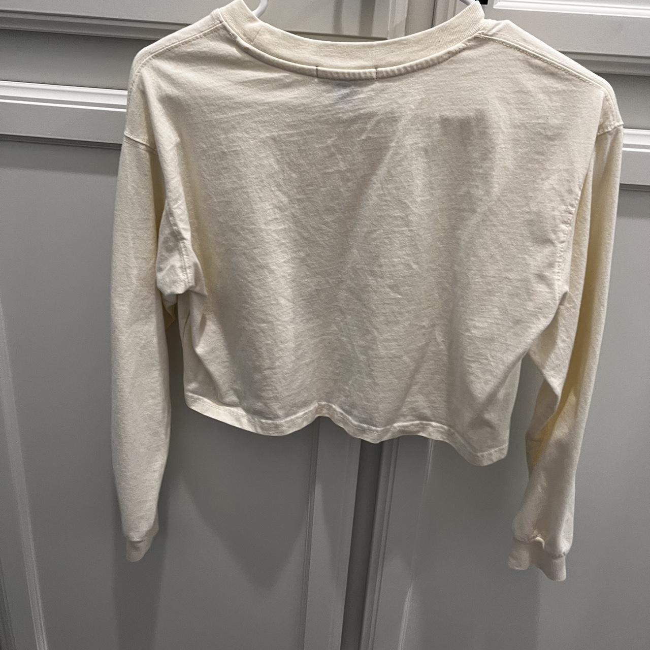 Forever 21 Basic Cream White Crop T Shirt Top Size:... - Depop