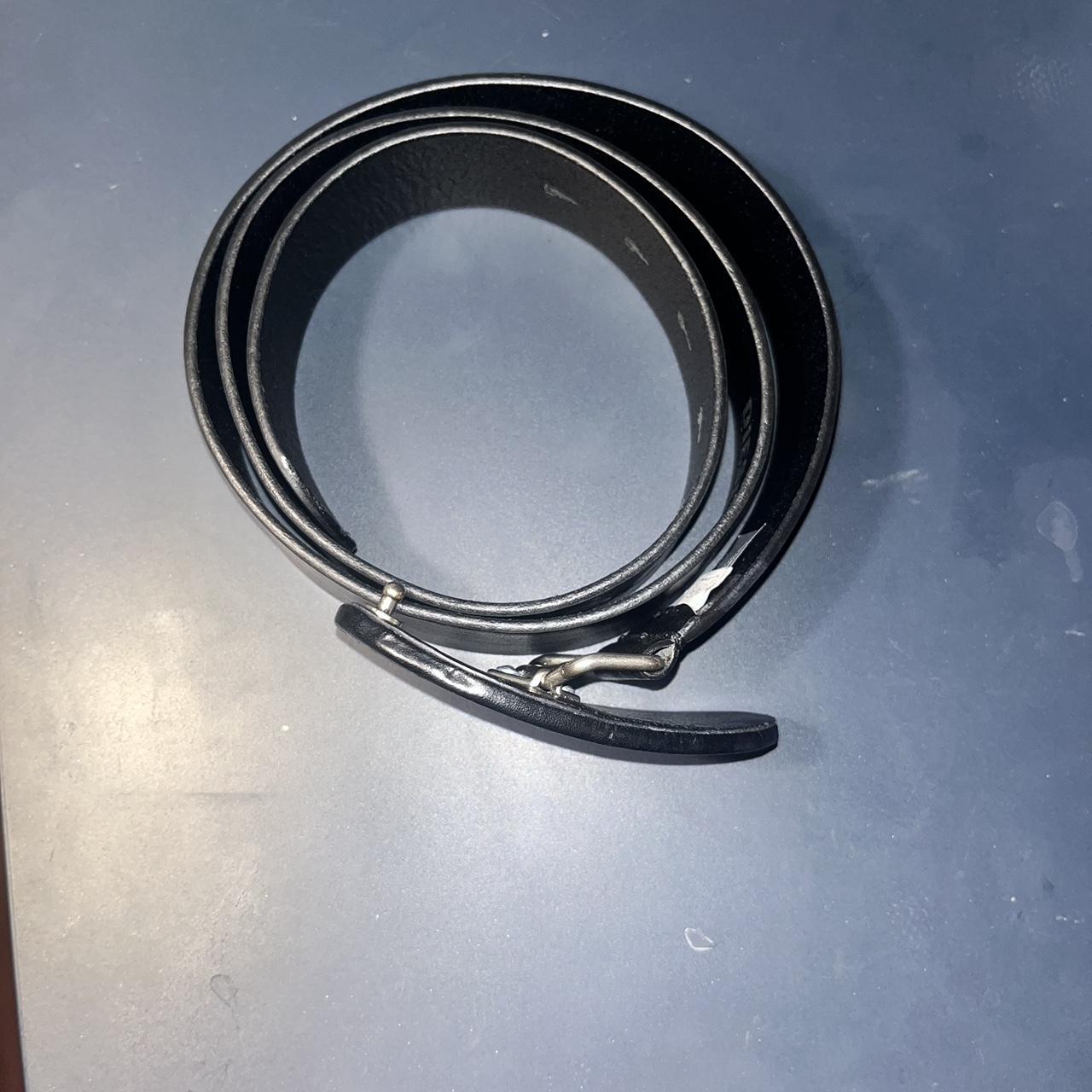 Black diesel belt with tag Full authentic leather... - Depop