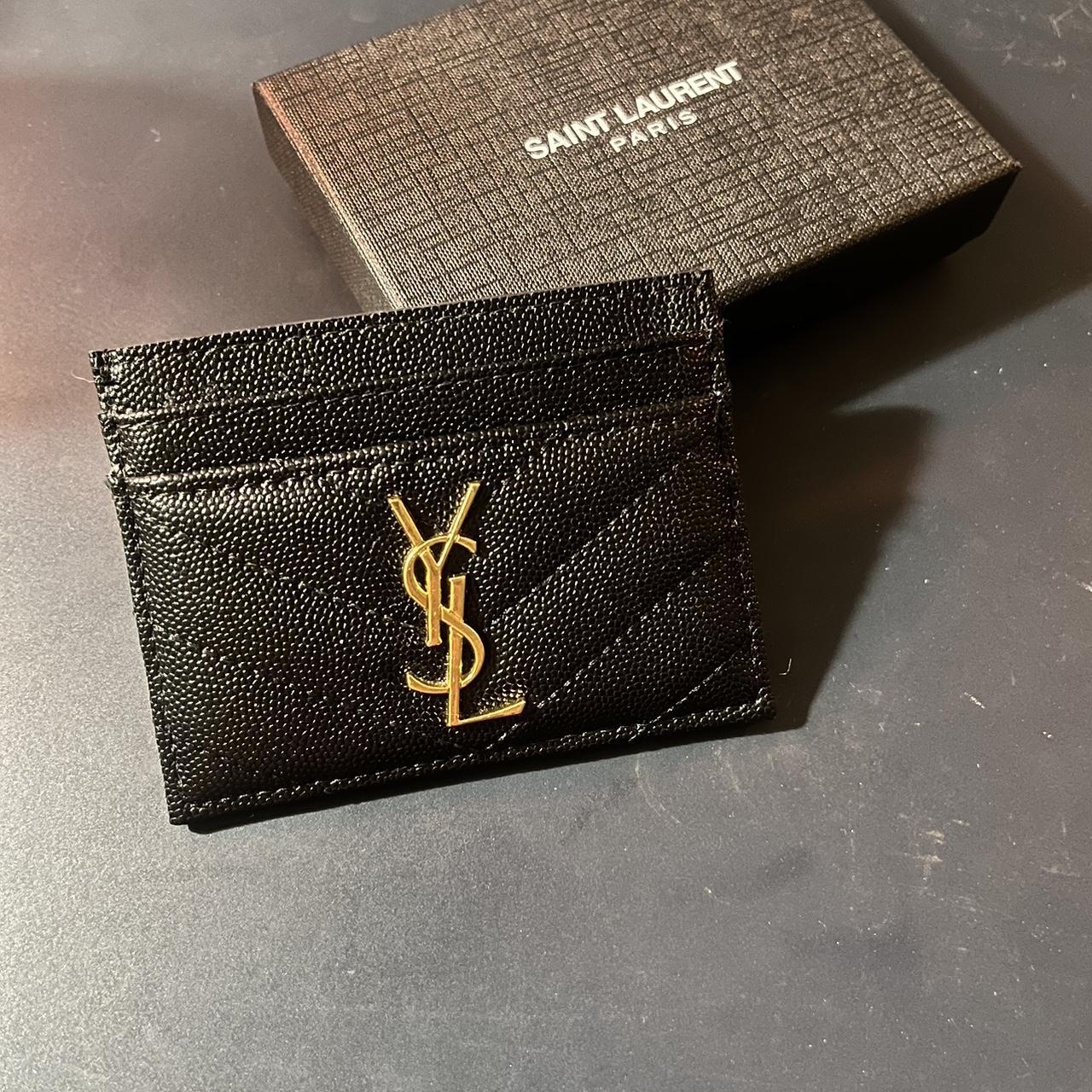 Ysl card holder With box and card of authentication - Depop