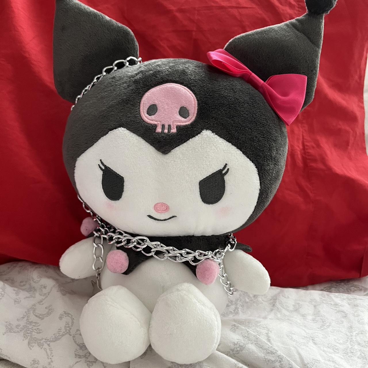 Kuromi plush 🖤🩷 Chain included (can come off)... - Depop