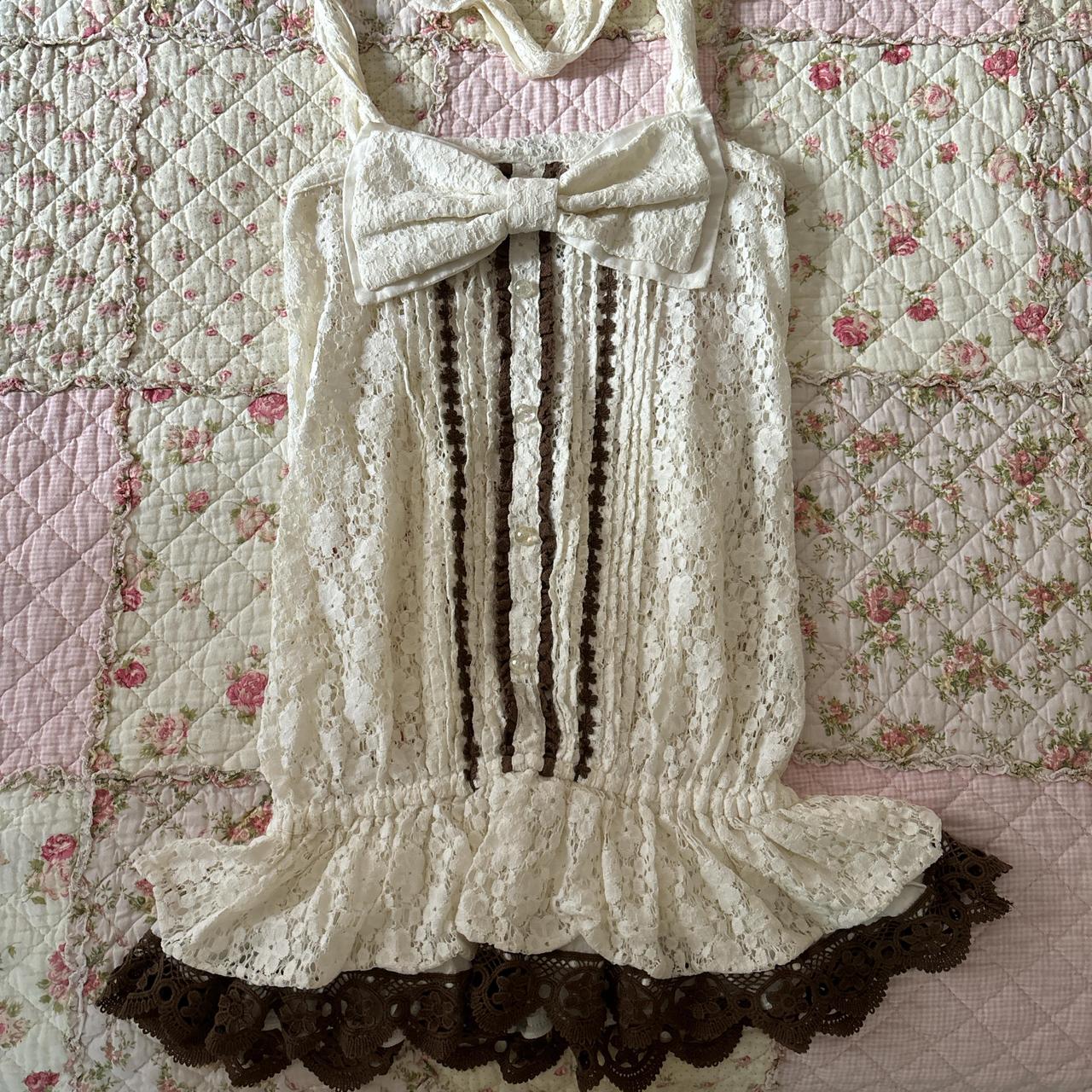 liz lisa milkmaid halter top ･ﾟ: * ･ﾟ:* bought a... - Depop