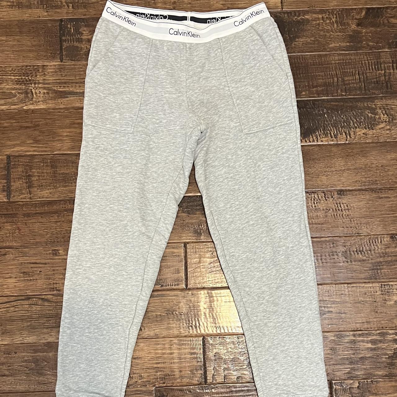 Calvin Klein Womens Grey Joggers Tracksuits Depop