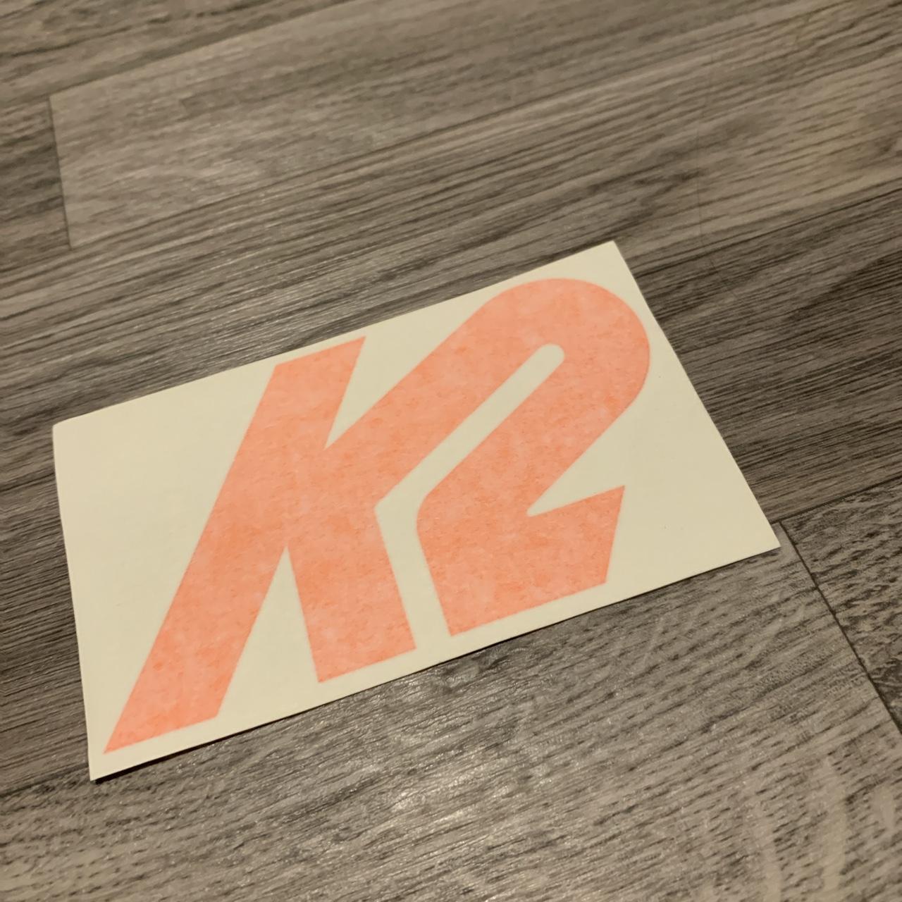 Orange K2 Ski logo sticker Open to offers! Will ship... - Depop