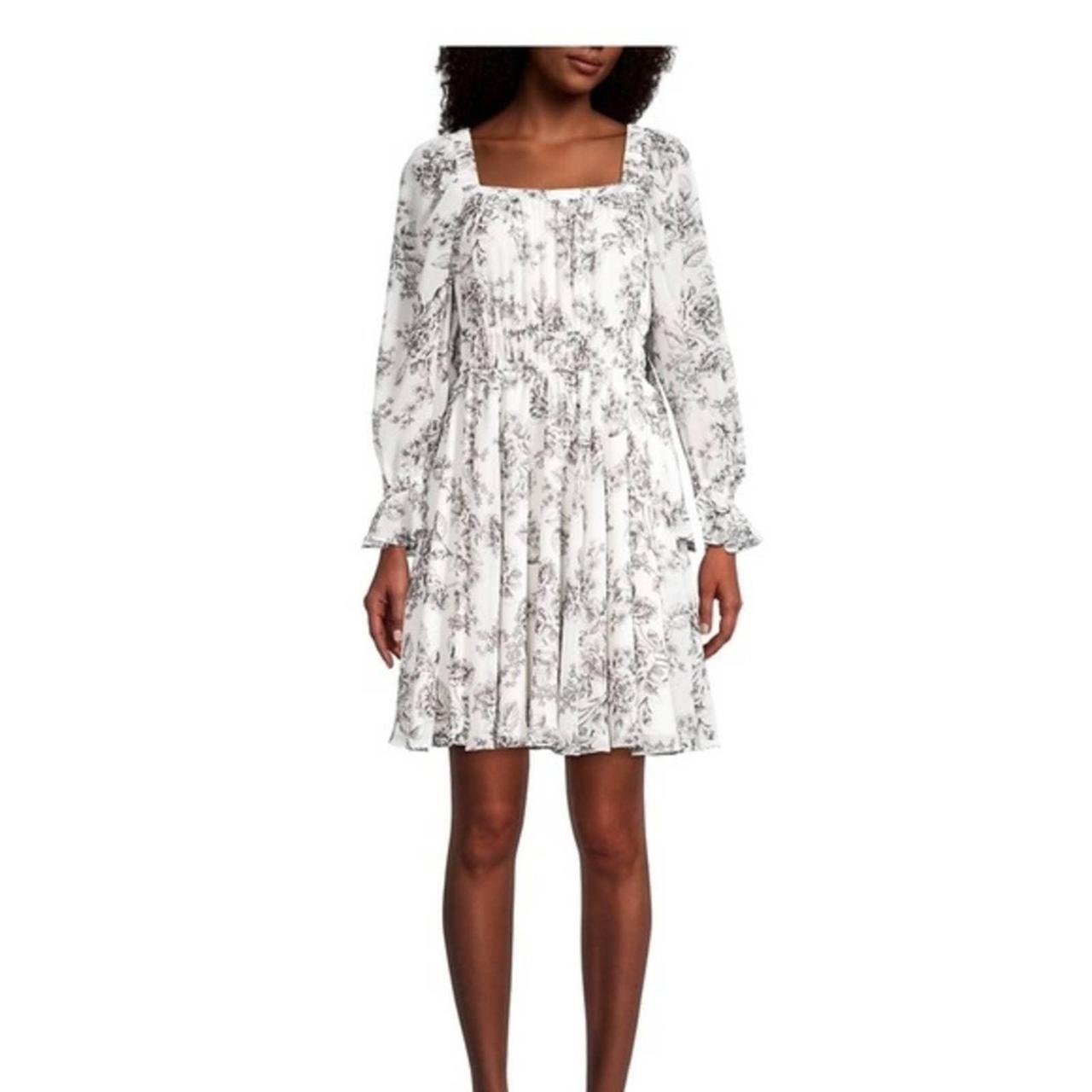 Rachel Parcell Mini Chiffon Dress Size 10 Sheer Depop
