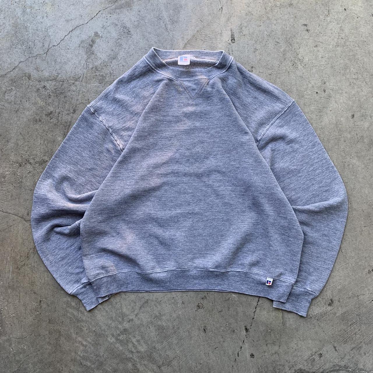 Vintage 80’s essential Russell blank crewneck Very... - Depop