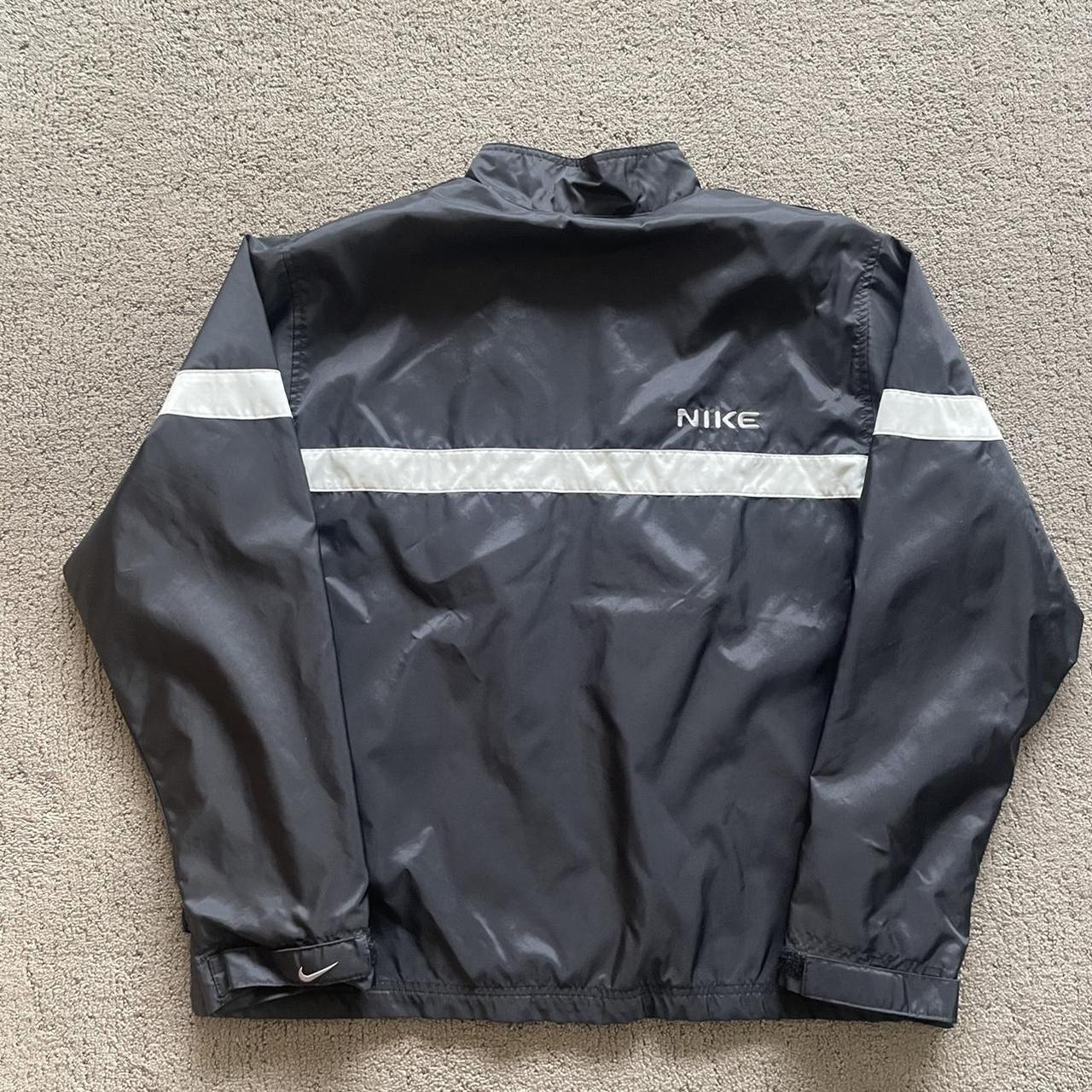 Sick Vintage 00s Nike Windbreaker Black with a... - Depop