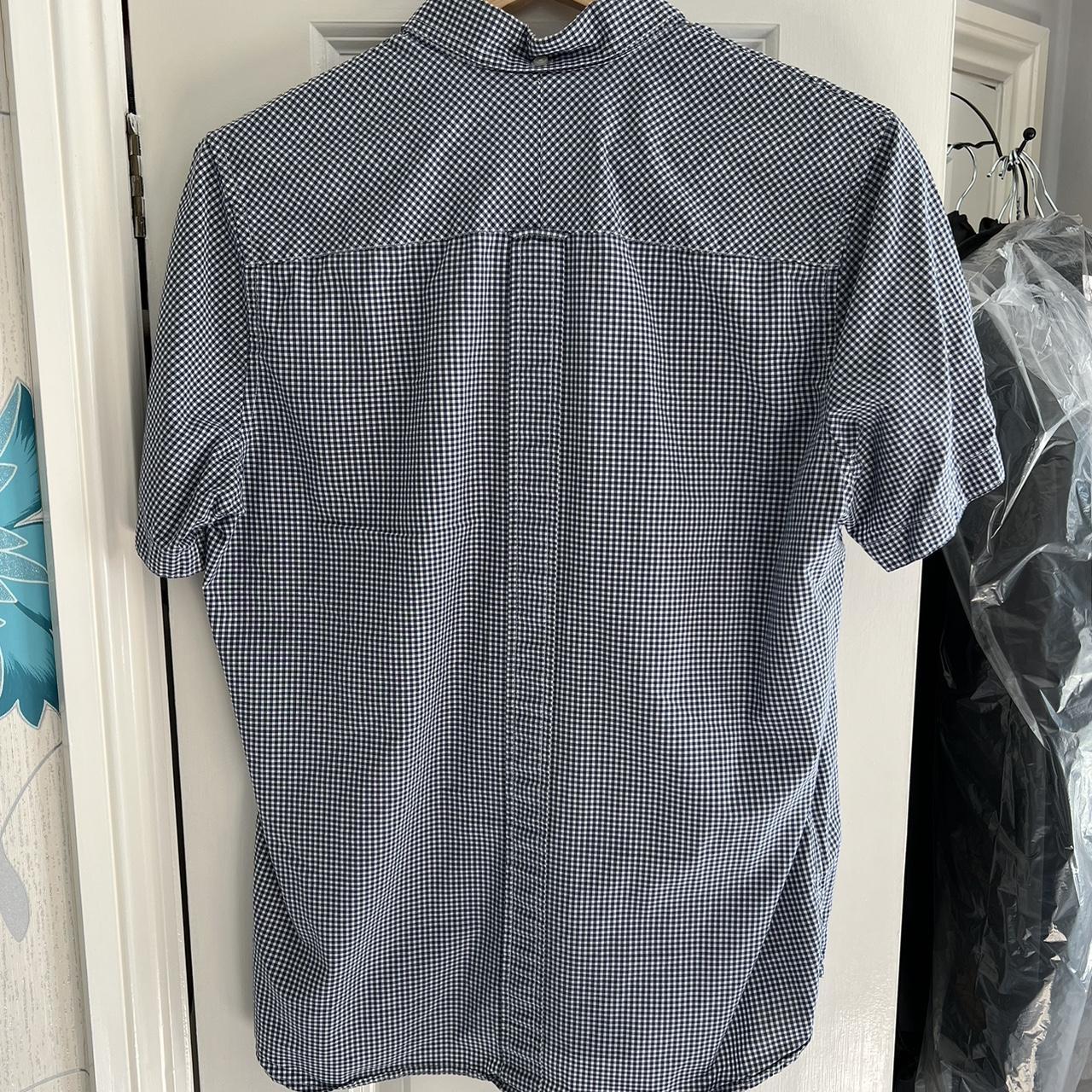 Fred Perry blue checkered shirt, size M. Worn a few... - Depop