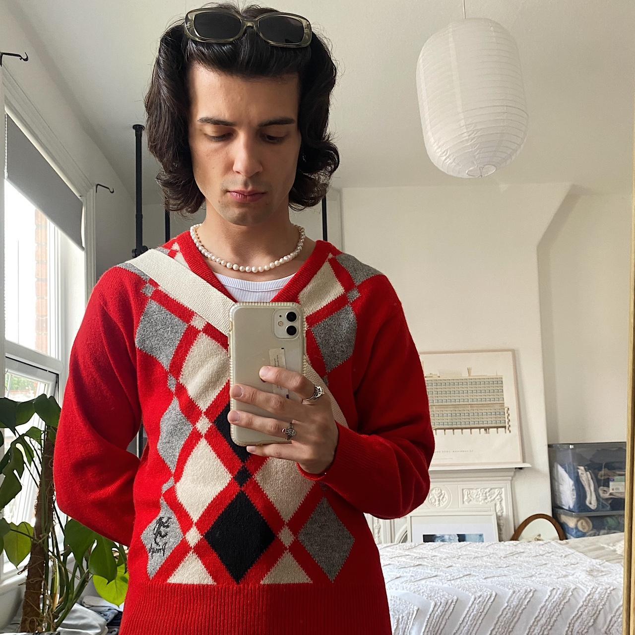 - Pringle Sports Scotland vintage 60s-70s red... - Depop