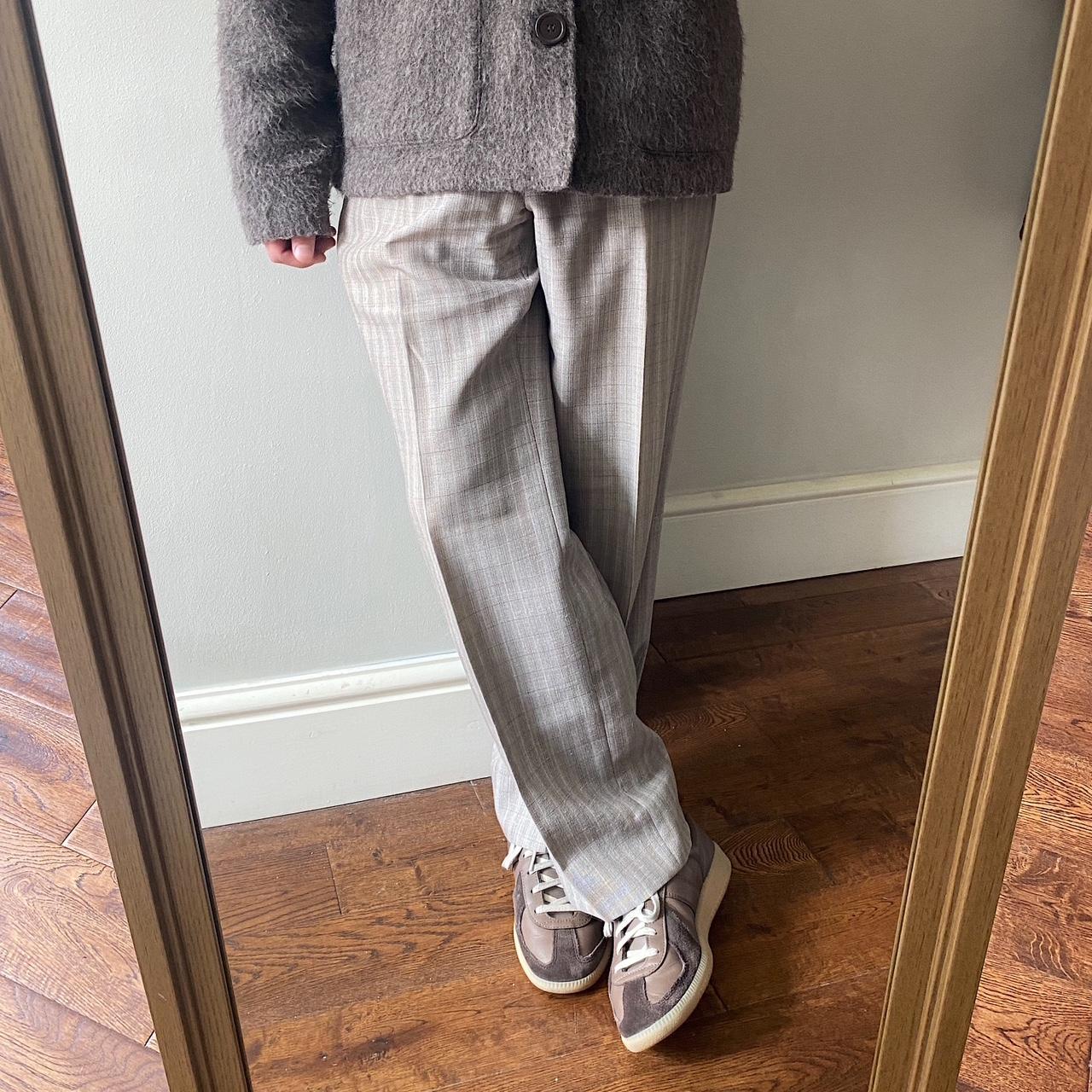 - Daks London vintage 70s luxury mid grey/brown, tan... - Depop