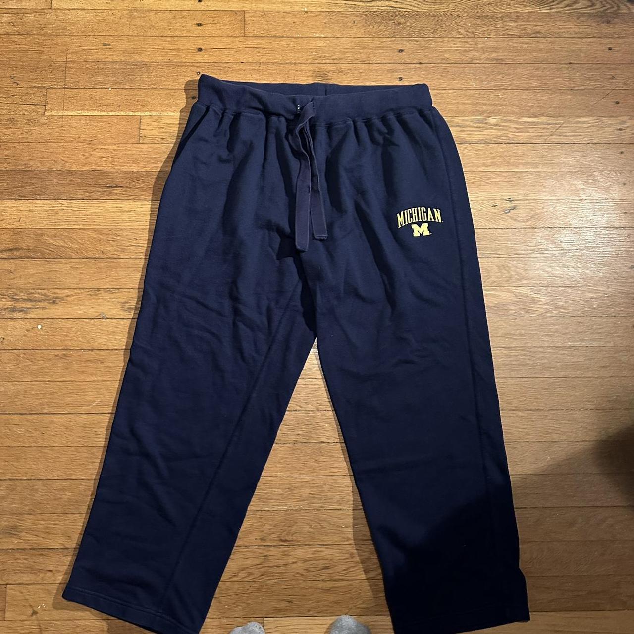 University of Michigan sweatpants. Size large. Good... - Depop